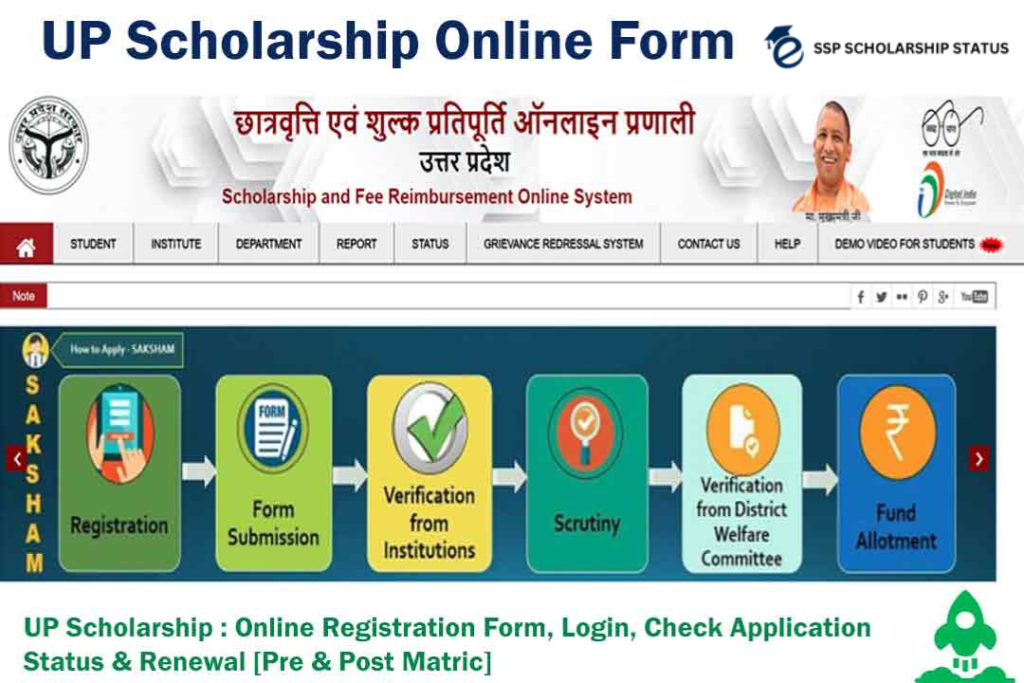 Up Scholarship 2023 24 Apply Online Renewal Login